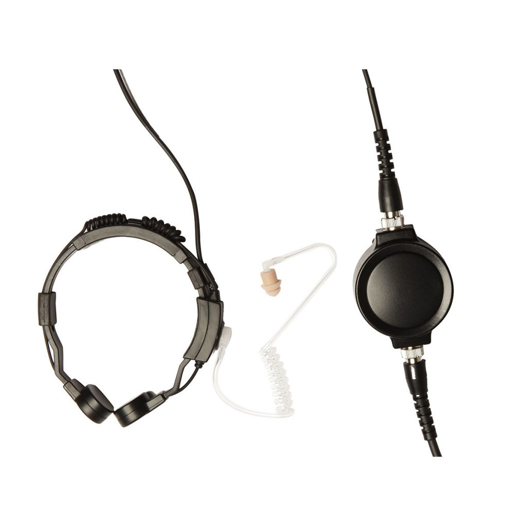 Heavy Duty Dual Throat Mic | Two Way Radio Earpiece